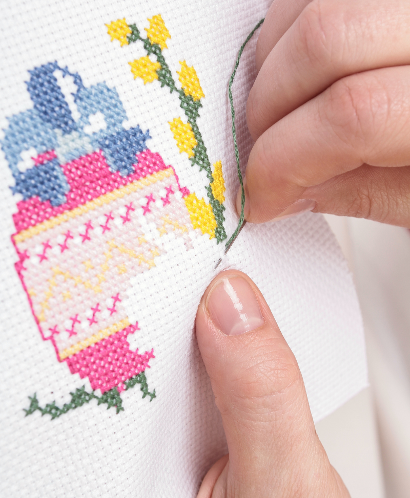 Learn to Cross Stitch – Wool and Crafts
